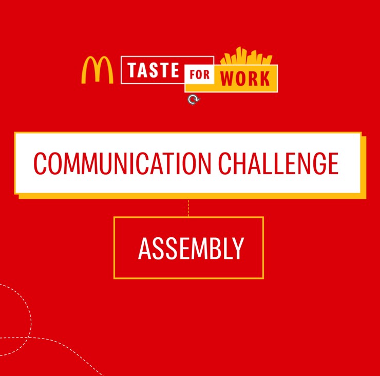 Communication Challenge (for ages 14-19) - McDonalds Taste For Work